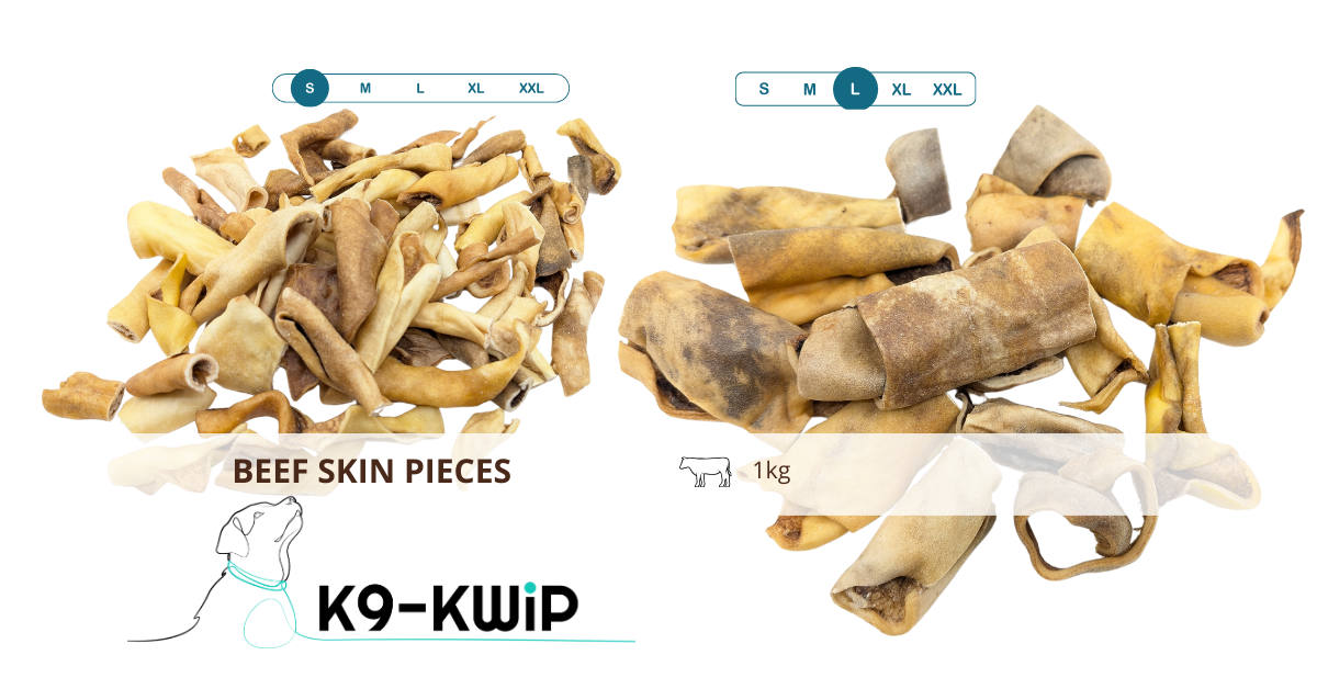 BEEF SKIN Pieces | K9-KWiP